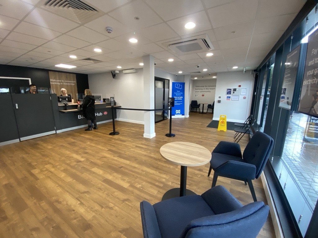 Cash Access UK - Stalybridge permanent Banking Hub now open